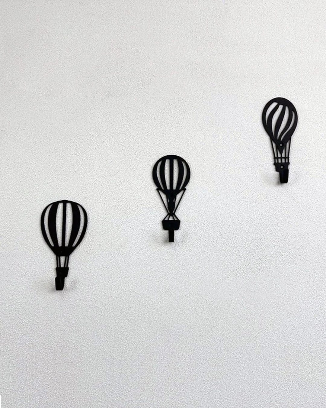 Single Decorative Wall Hook, Hot Air Balloon Metal Coat Rack, Kids Room ...