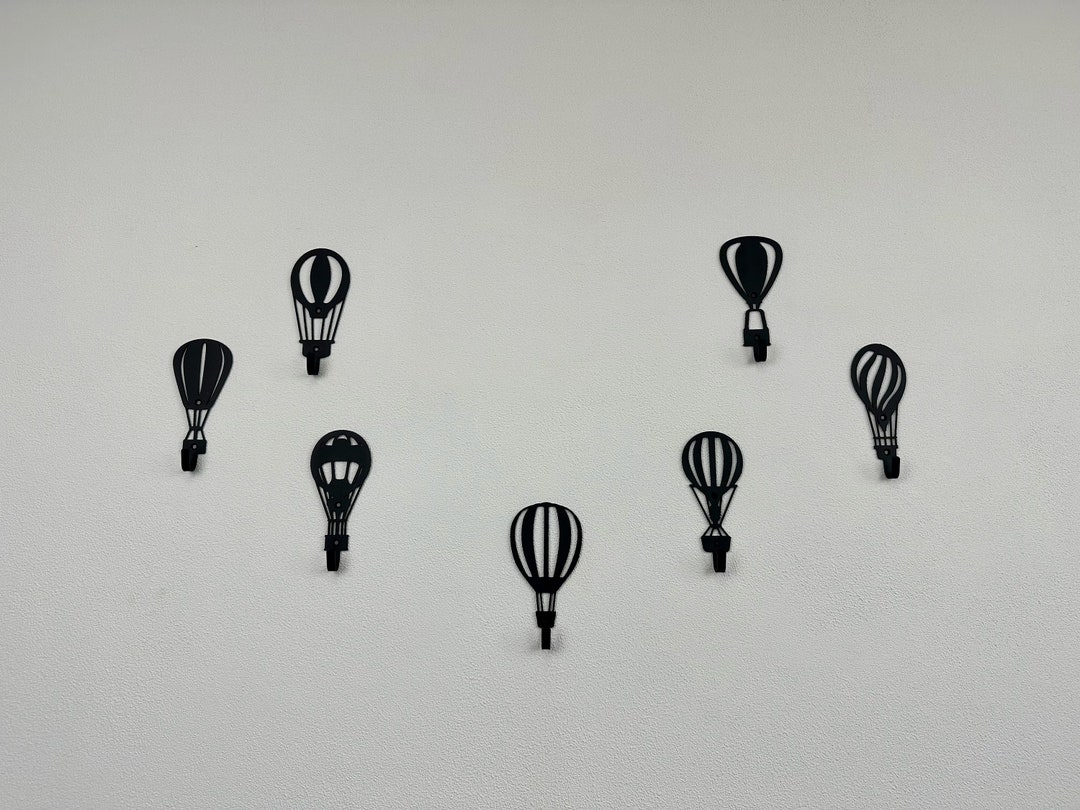 Hot Air Balloon Coat Hooks Set, Unique Metal Hooks, Coat Hanger ...