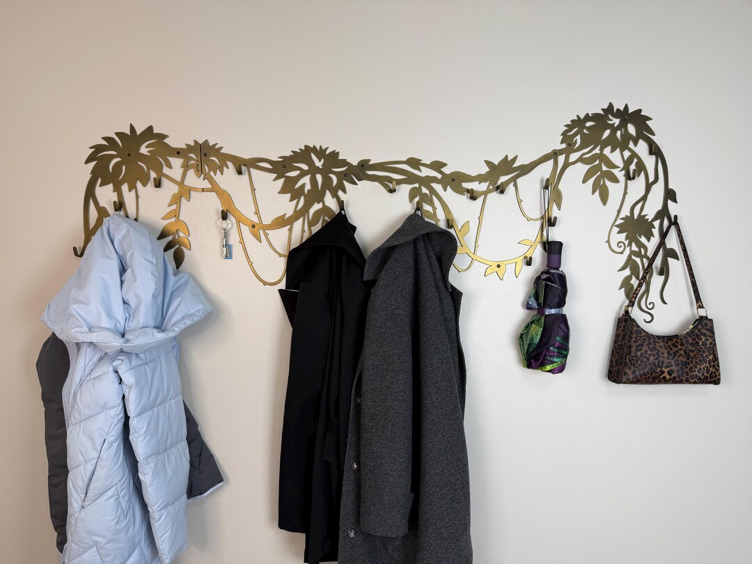 Metal Branch Coat Hanger, Wall Interior Decor, Tree Branch Coat Bag Hat ...