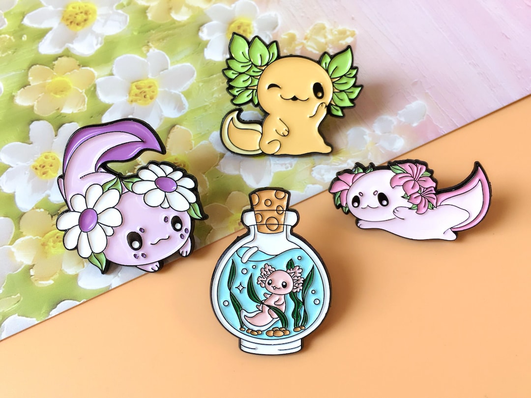 Cute Giant Salamander Enamel Pin | Kawaii Badge Pin | Lapel Pin ...