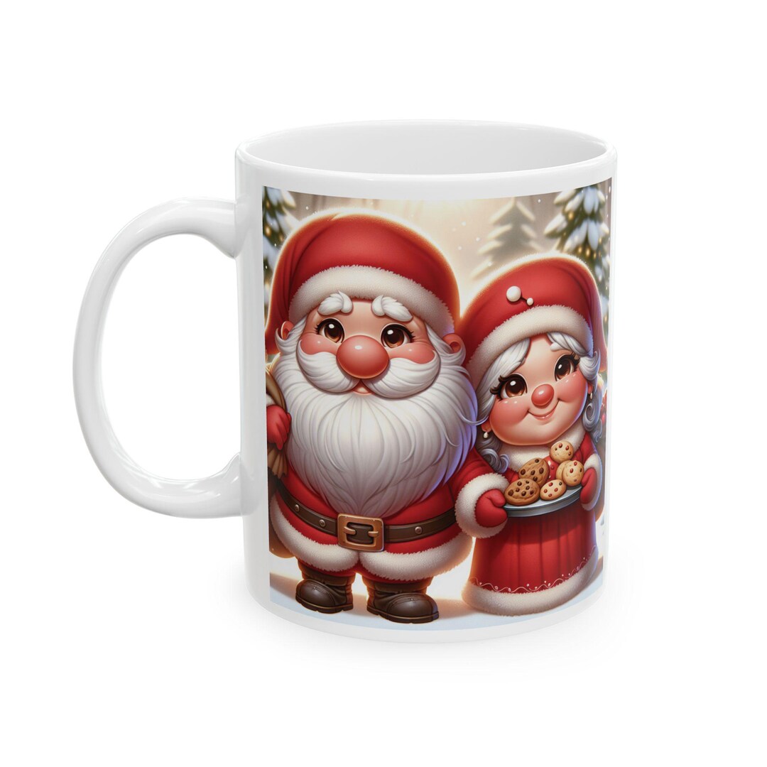 Mr and Mrs Claus Ceramic Mug, Coffee Lover Gift, Holiday Decor ...