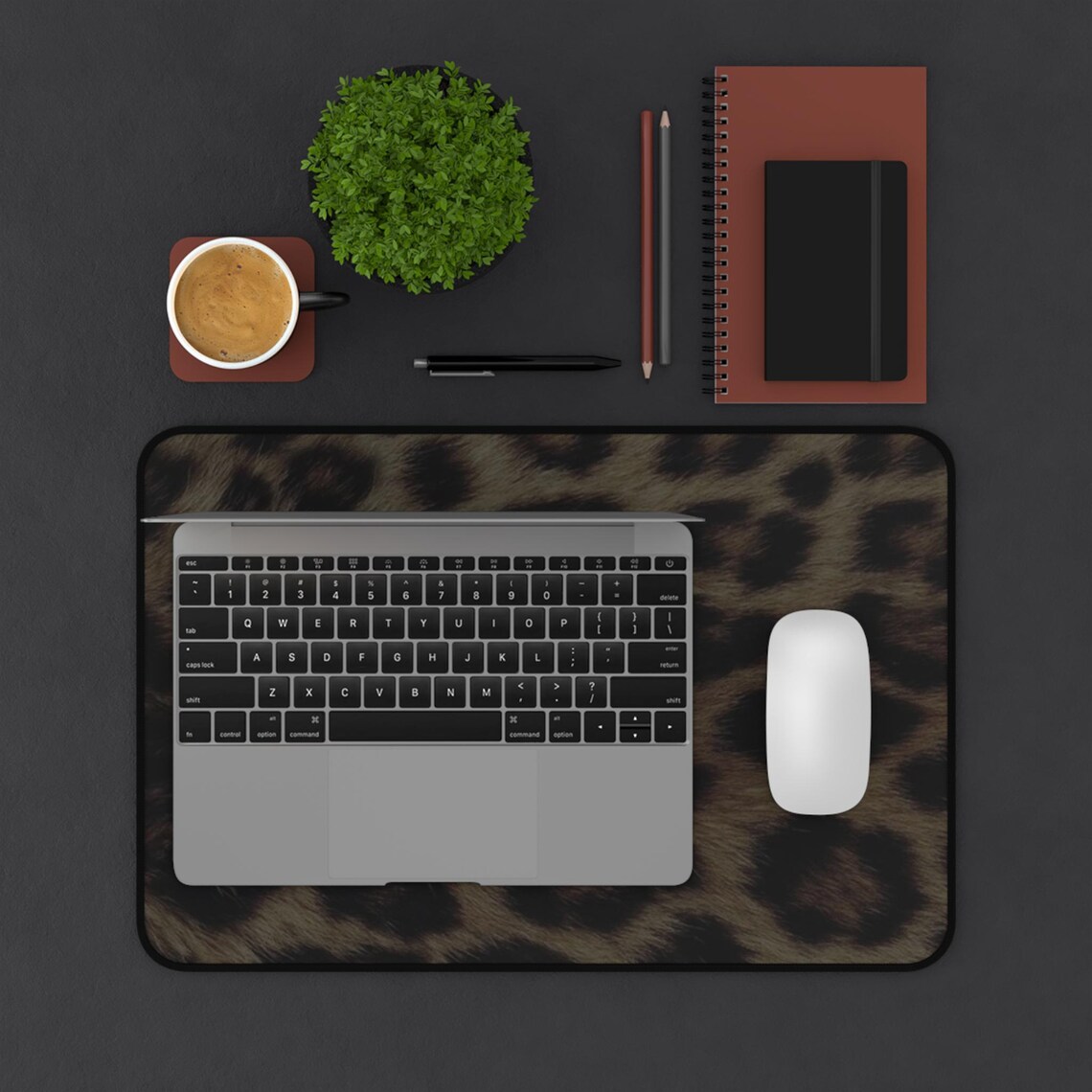 Mouse Mat for Laptop Tablet Desk With Leopard Print Aesthetic 'girls ...