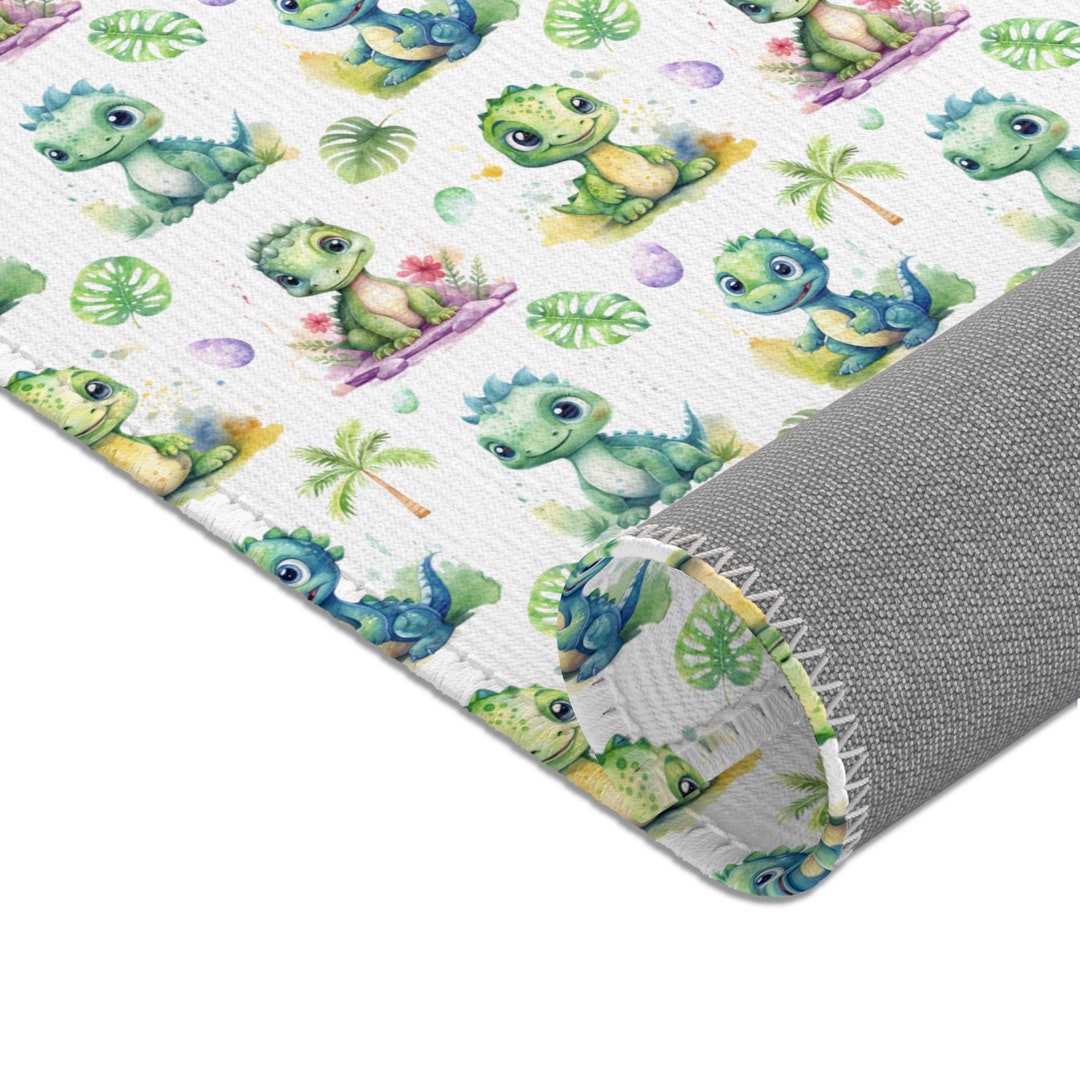 Dinosaur Baby Area Rug | Dinosaur Theme | Dino | Gender-neutral Baby ...