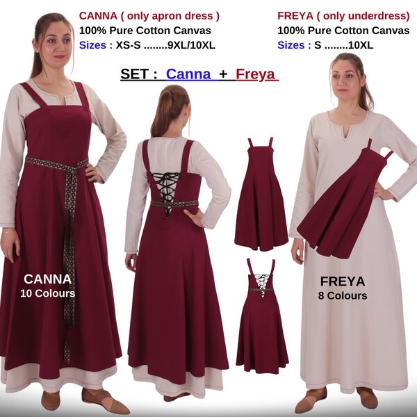 Red Medieval Apron - Etsy