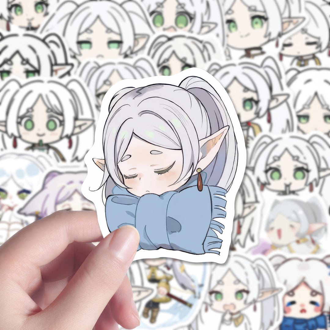 Frieren 100 Stickers, 2 Sets, No Repeat, Water Resistant, Anime Sticker ...