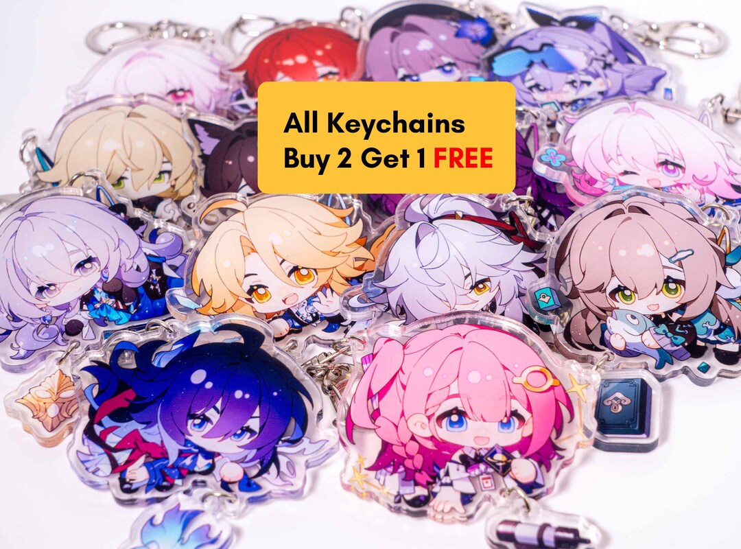 Honkai Star Rail Cute Keychain, NEW Character, HSR Charm, Mydei, Aglaea ...