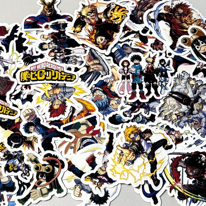 My Hero Academy Stickers - Etsy