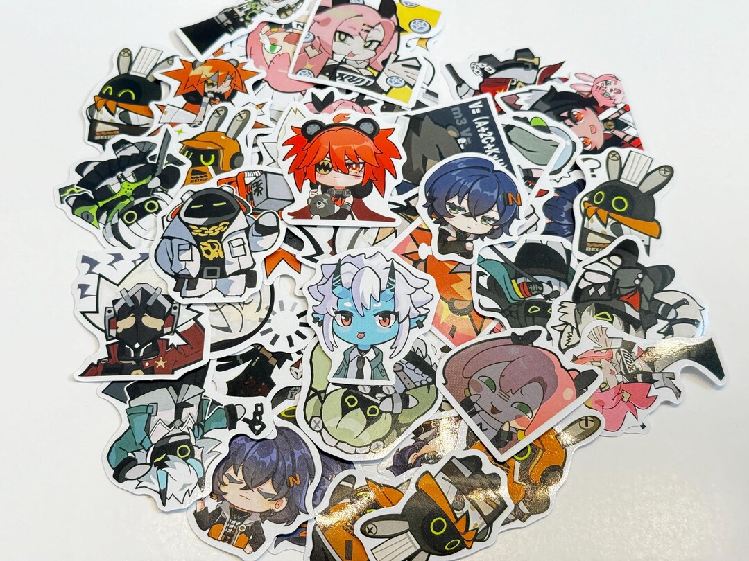 Zenless Zone Zero 54 Assorted Vinyl Sticker, No Repeat, Zenless Zone ...
