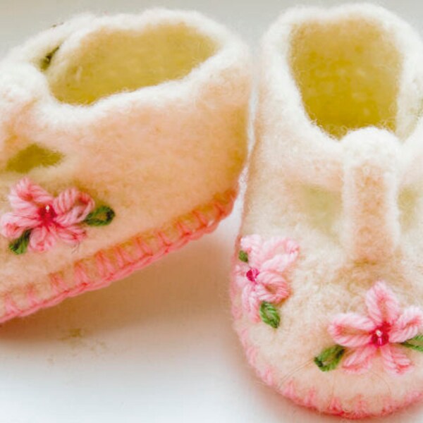 Felt Baby Booties - Etsy