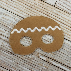 Gingerbread Mask Felt Gingerbreadmask for Halloween - Etsy