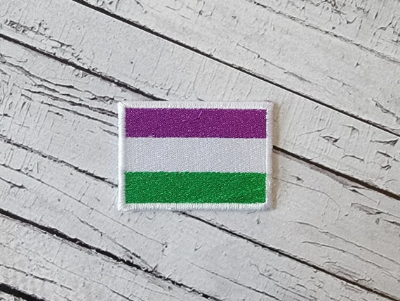 LGBTQ Genderqueer Pride Flag Patch LGBT Genderqueer Pride | Etsy