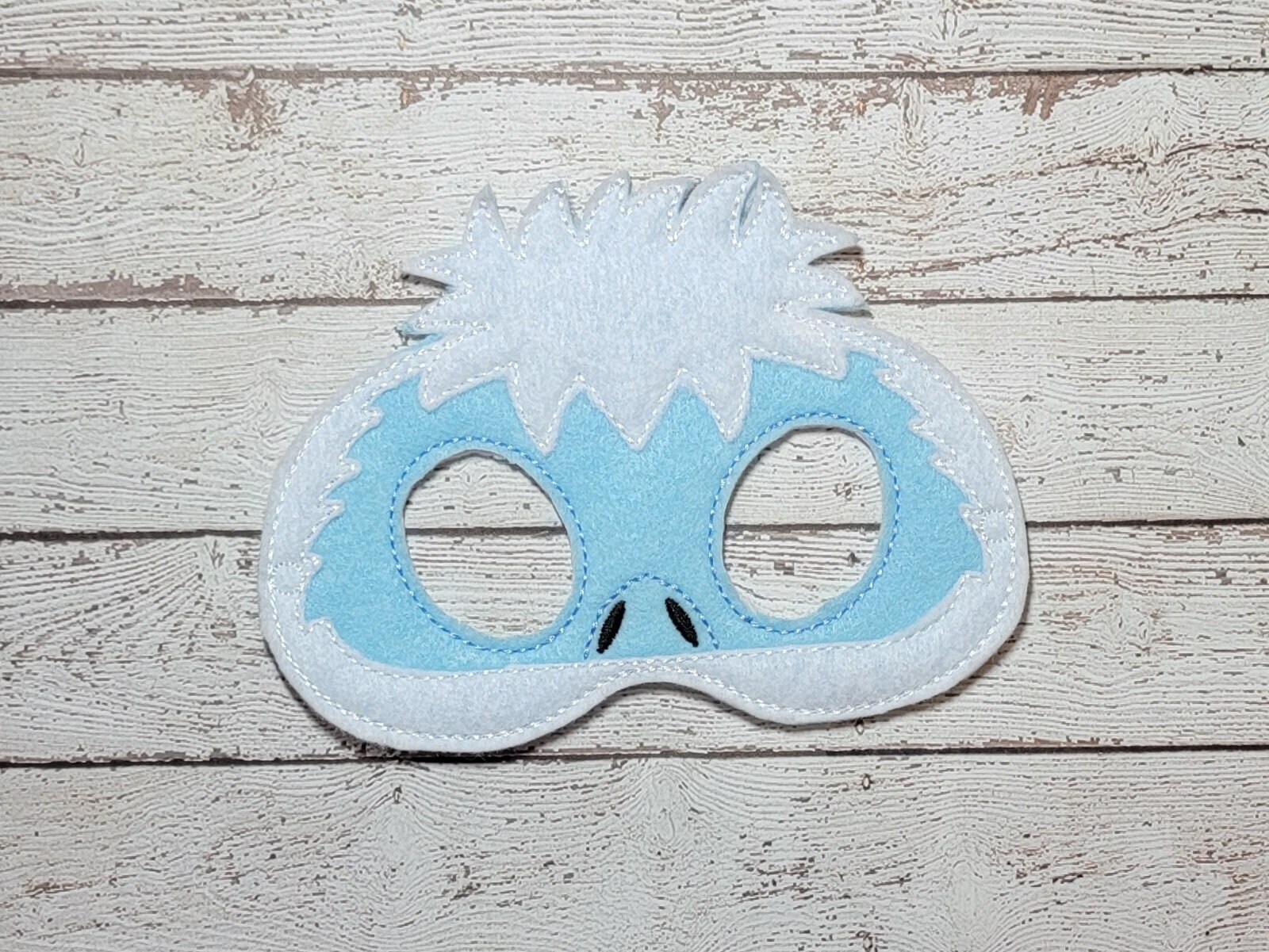 Snow Monster Mask Felt Snow Monster Mask for Birthday - Etsy