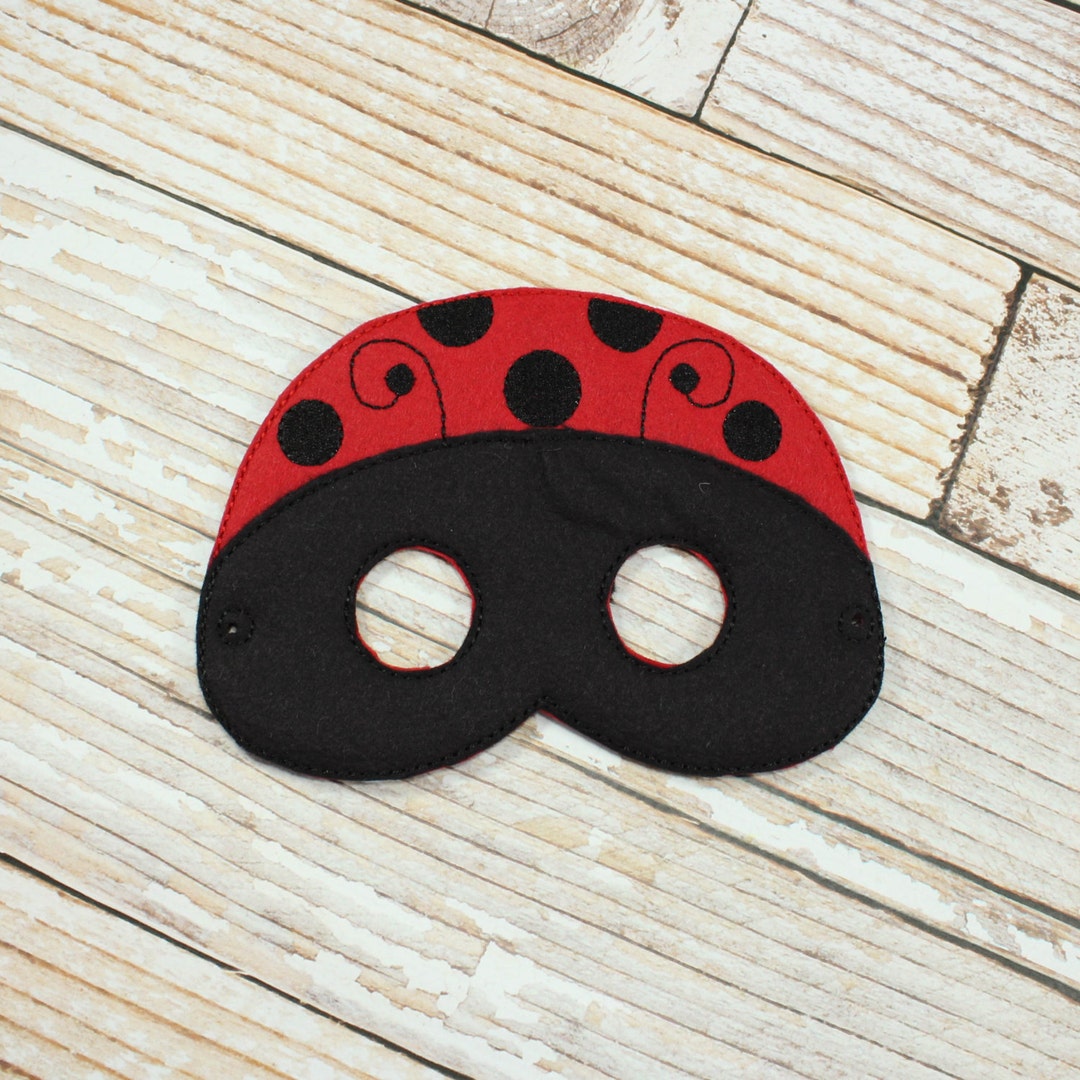 Ladybug Mask Felt Ladybug Mask for , Halloween, or Dress-up Play ...