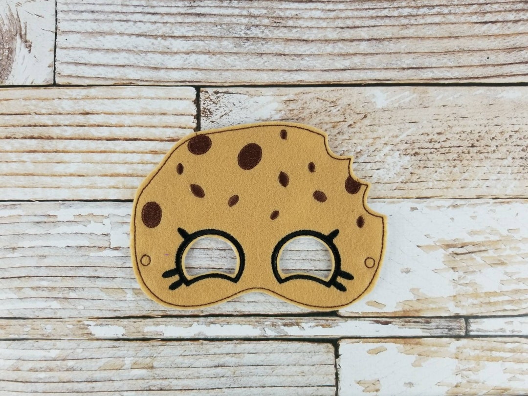 Cookie Mask Cookie felt mask for , Halloween, Dress-up Play, Cookie ...