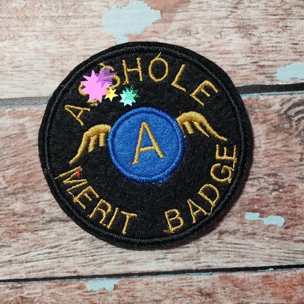 Asshole Merit Badge Etsy