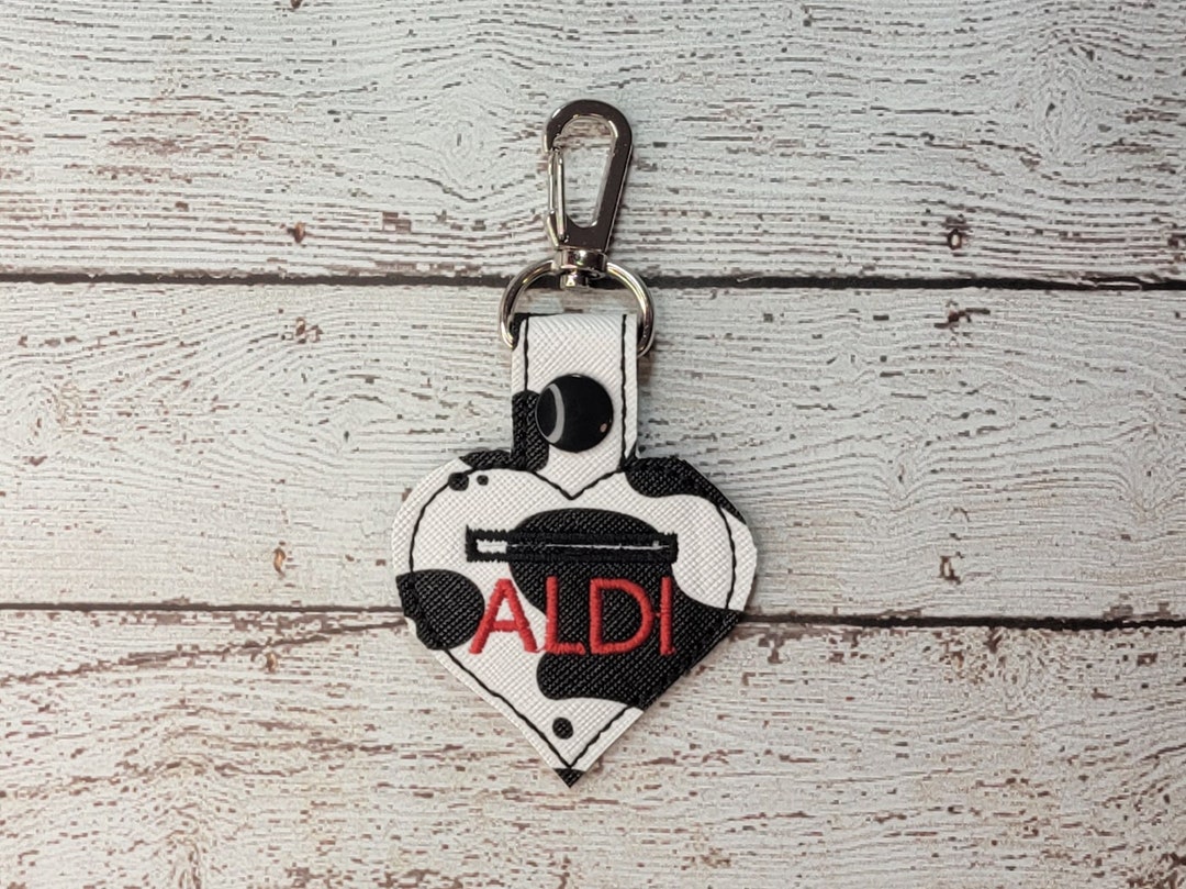 Heart Aldi Quarter Keychain Quarter Keeper Cart Quarter - Etsy