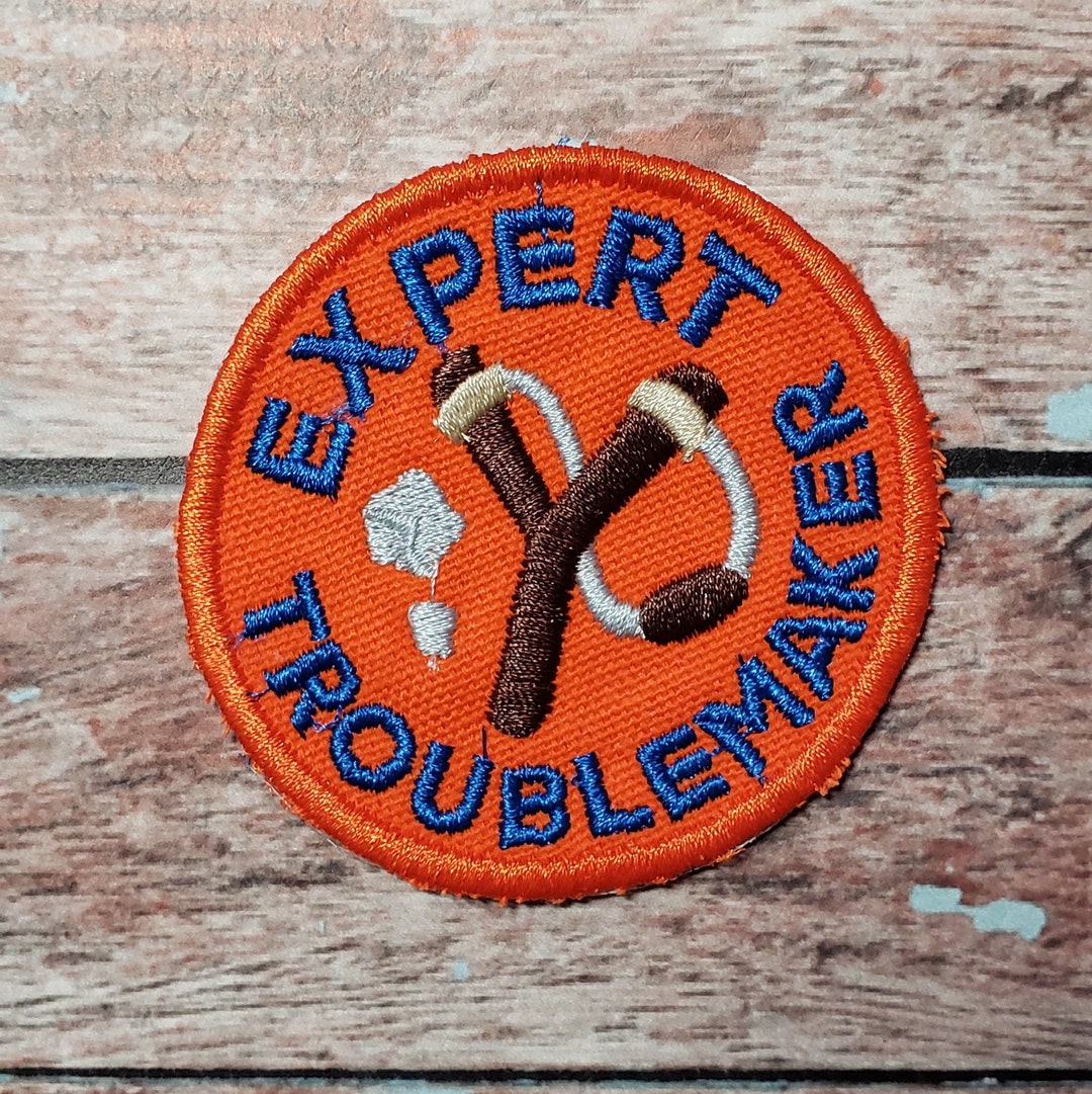Expert Troublemaker Iron-on Patch. Embroidered Iron-on Badge - Etsy