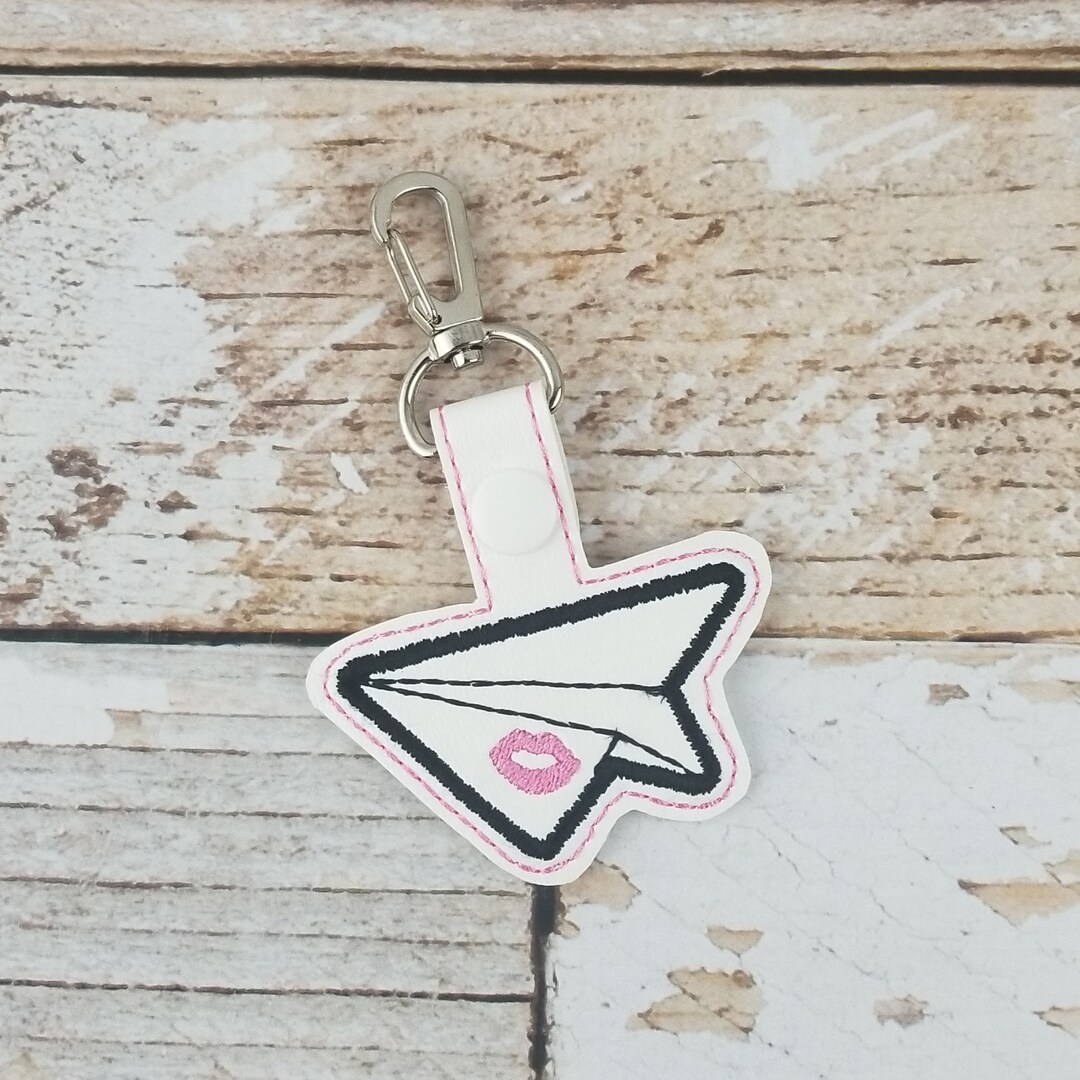 Paper Airplane Keyfob/keychain With Swivel Clip Paper - Etsy UK