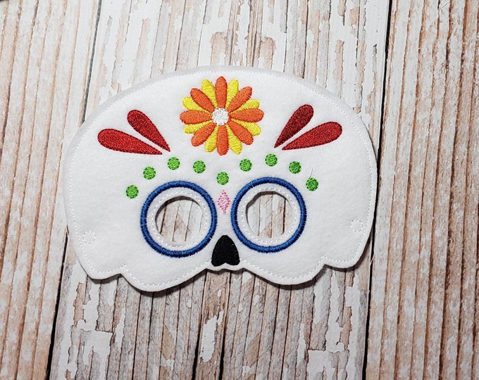 Sugar Skull Mask - Felt Sugar Skull Mask for Birthday Parties ...