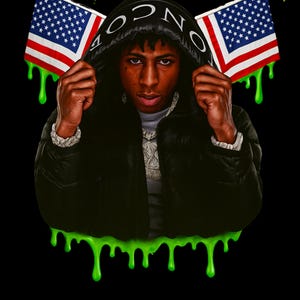 NBA Youngboy Inspired Hoodie Graphic PNG | Hip Hop Rapper Sublimation ...