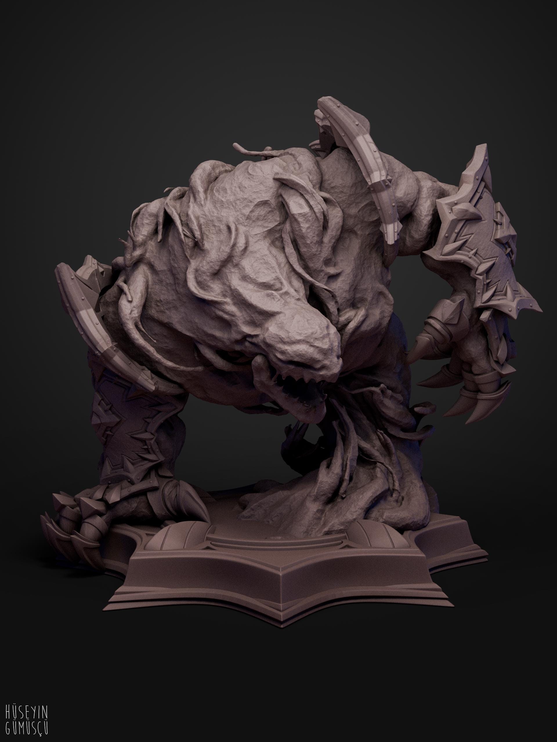 Void Lord Statue STL File: World of Warcraft Midnight 3D Model (digital ...