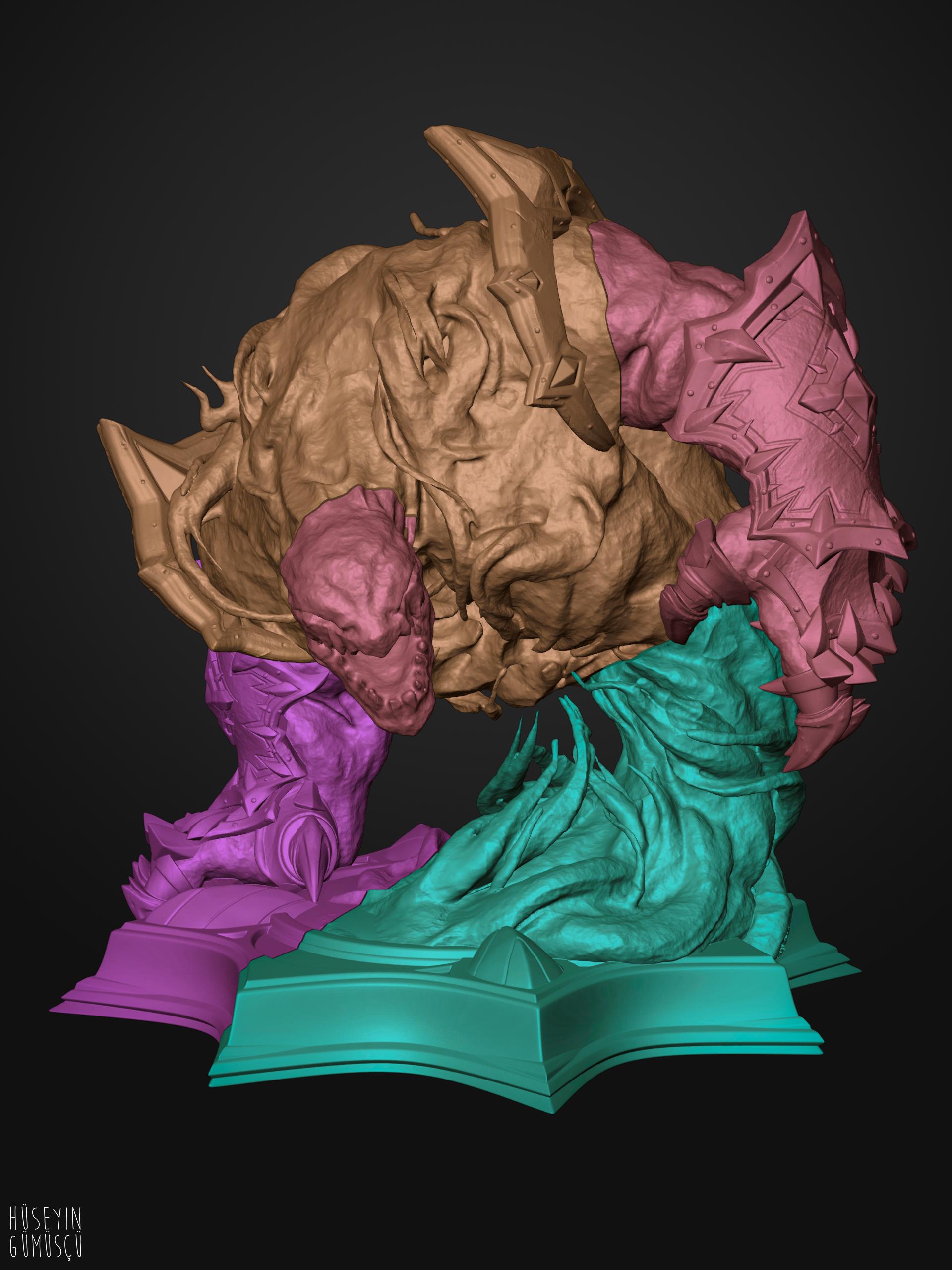 Void Lord Statue STL File: World of Warcraft Midnight 3D Model (digital ...