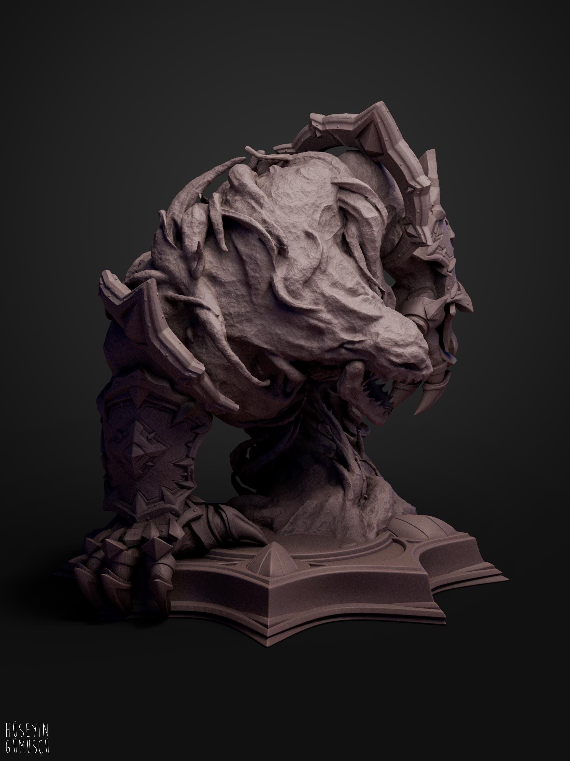Void Lord Statue STL File: World of Warcraft Midnight 3D Model (digital ...