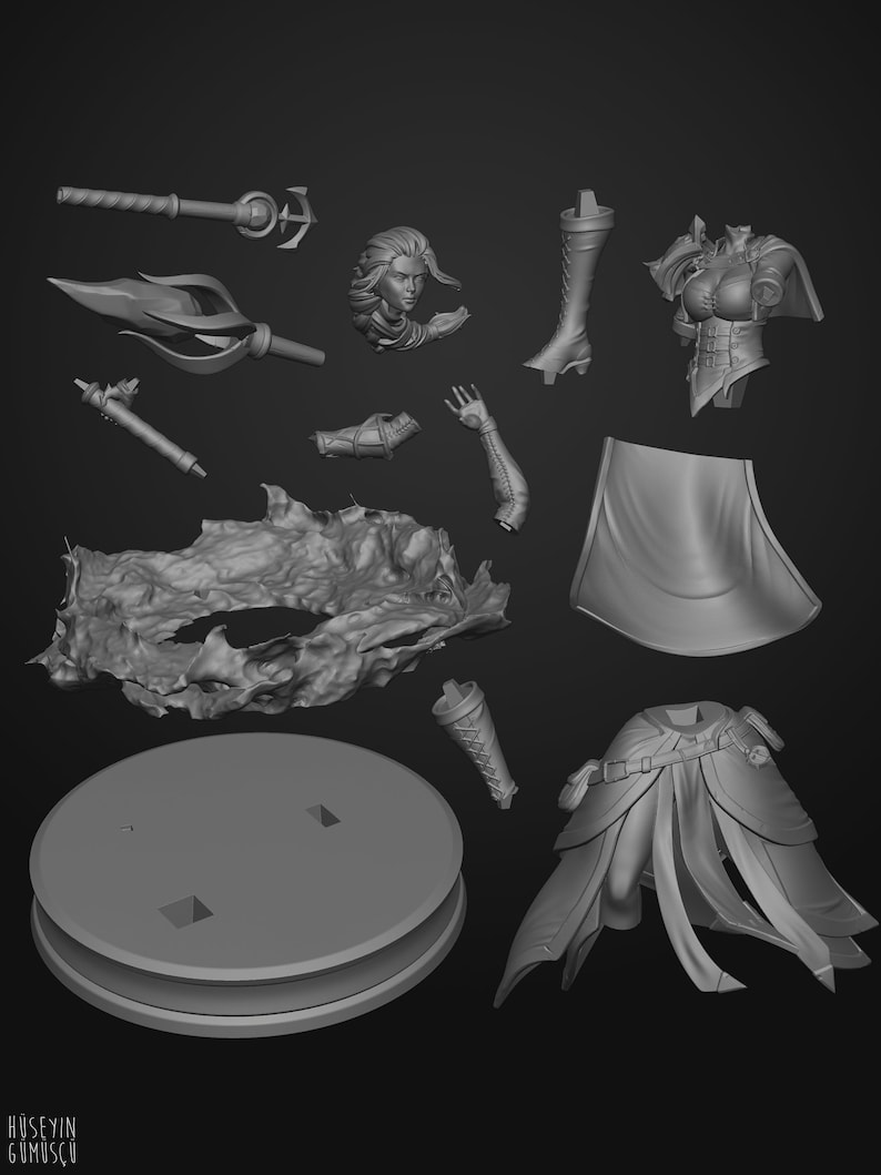Jaina Proudmoore STL File for 3D Printing,3d Digital File, Stl 3D Model ...