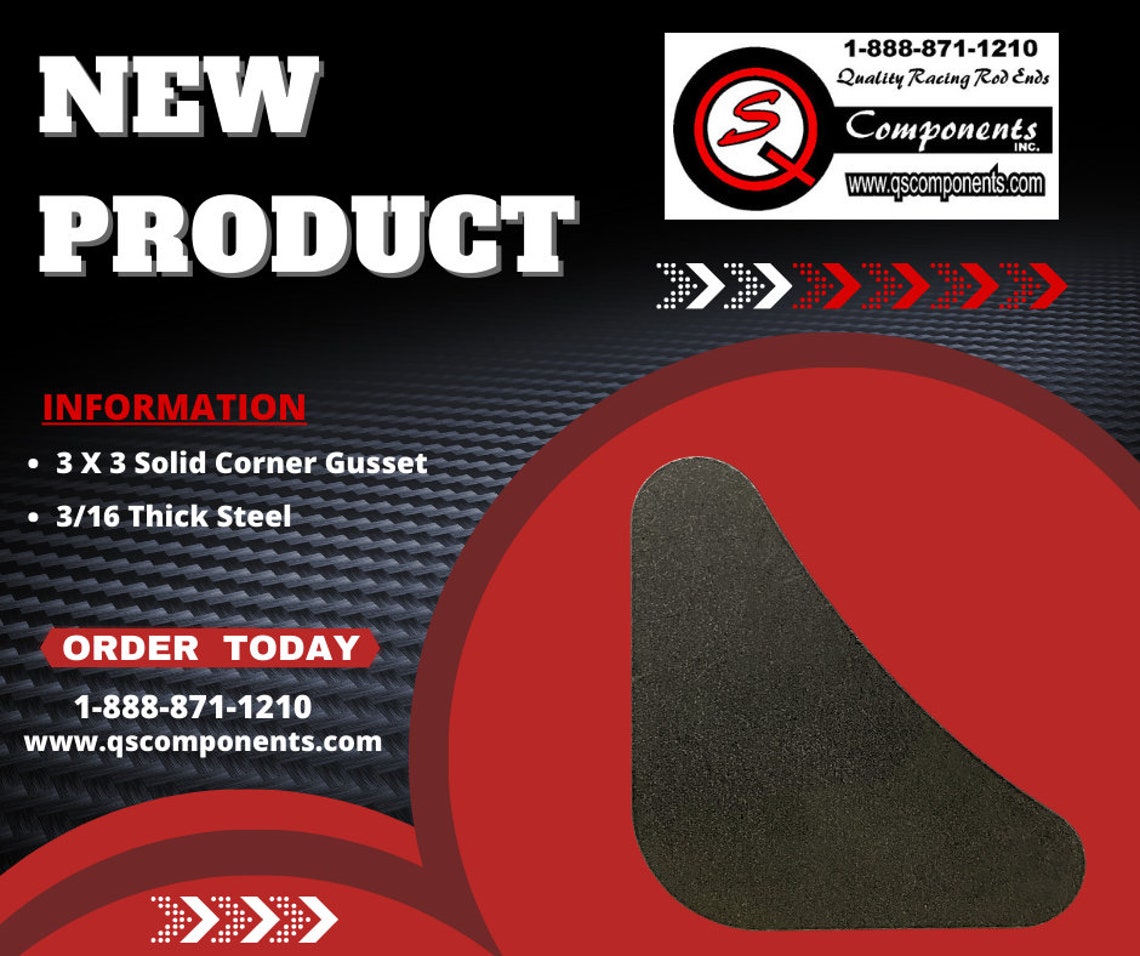90 Deg. 1/8" Thick Steel Solid Corner Gusset (10 Pack) - Etsy