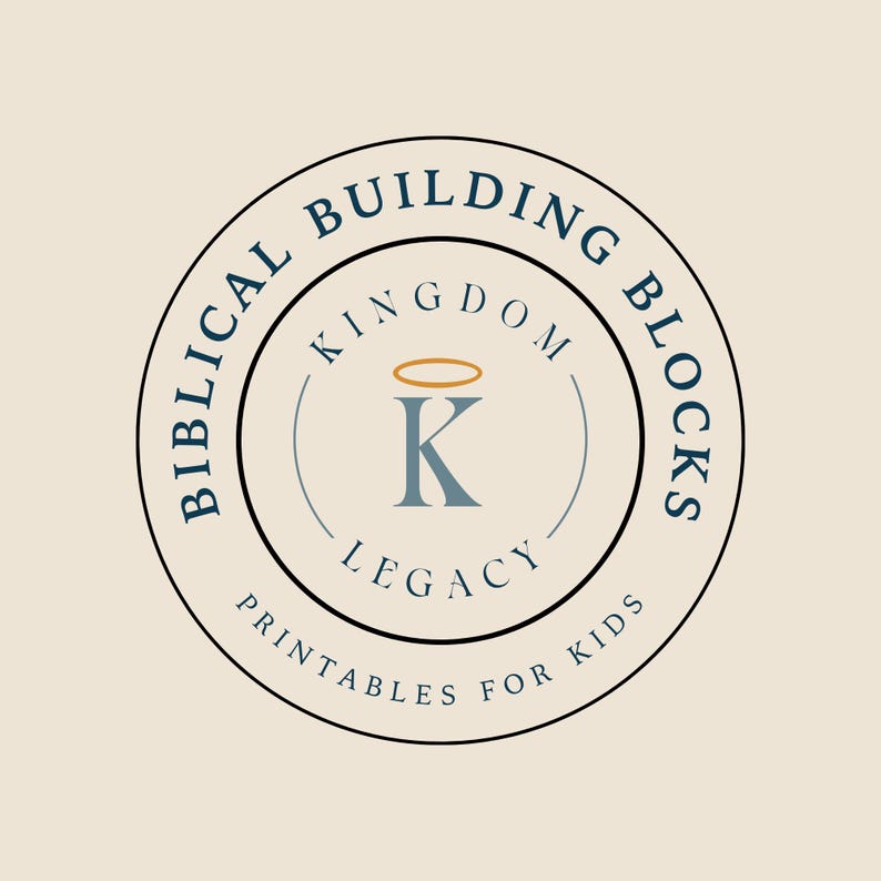 Biblical Building Blocks: Printables for Kids - Etsy