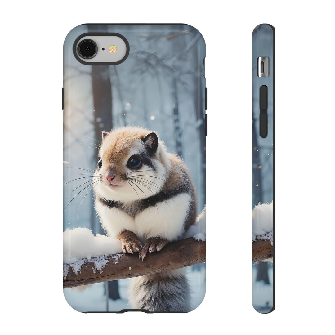 Ezo-momonga Cute Animal iPhone Case, Winter Squirrel Phone Cover ...