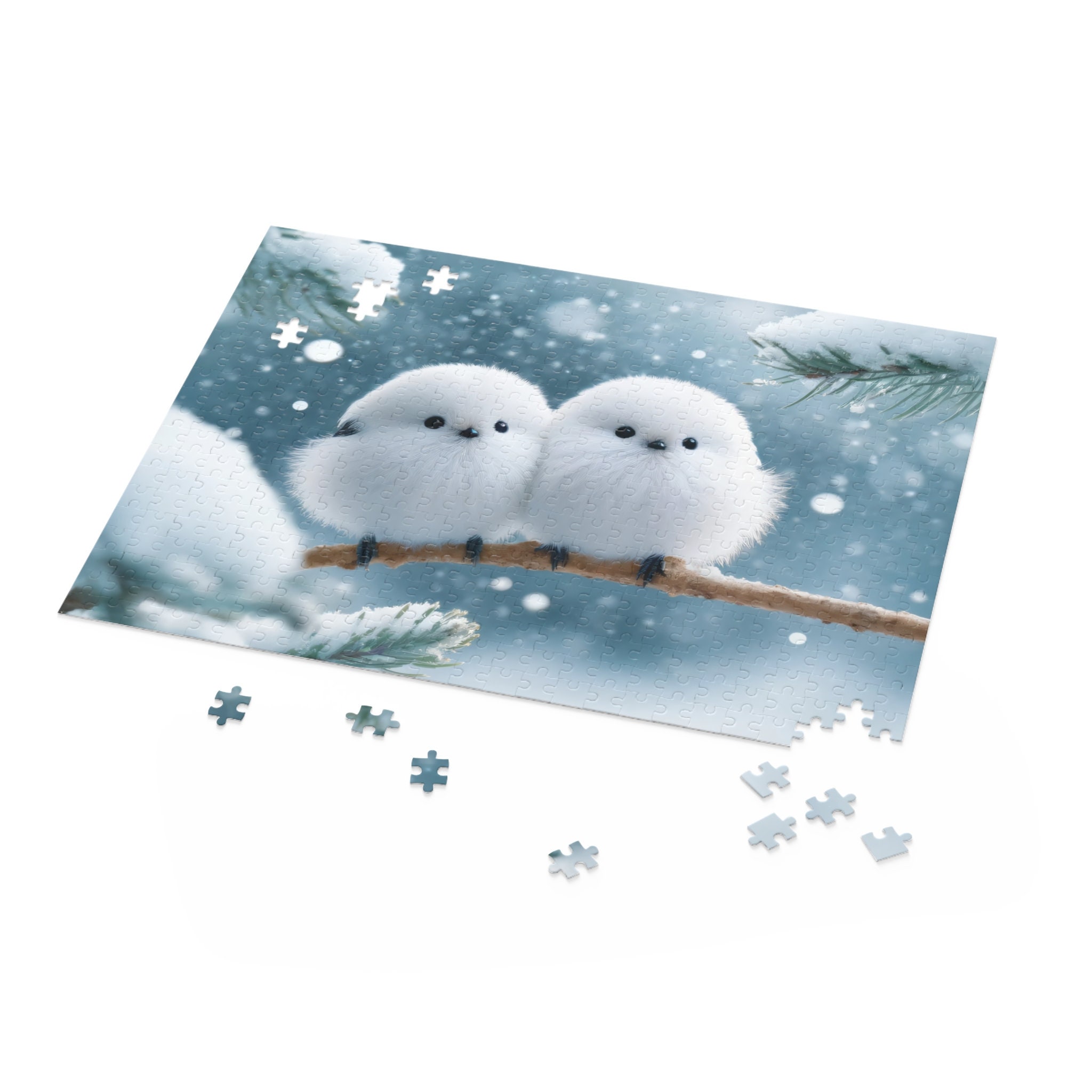 Japanese Hokkaido SHIMAENAGA Two Birds Kawaii Snow Fairy Bird Jigsaw ...