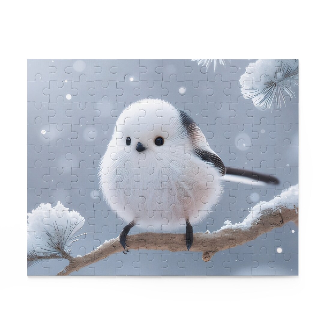 Japanese Hokkaido Bird SHIMAENAGA Kawaii Snow Fairy Bird Jigsaw Puzzle ...