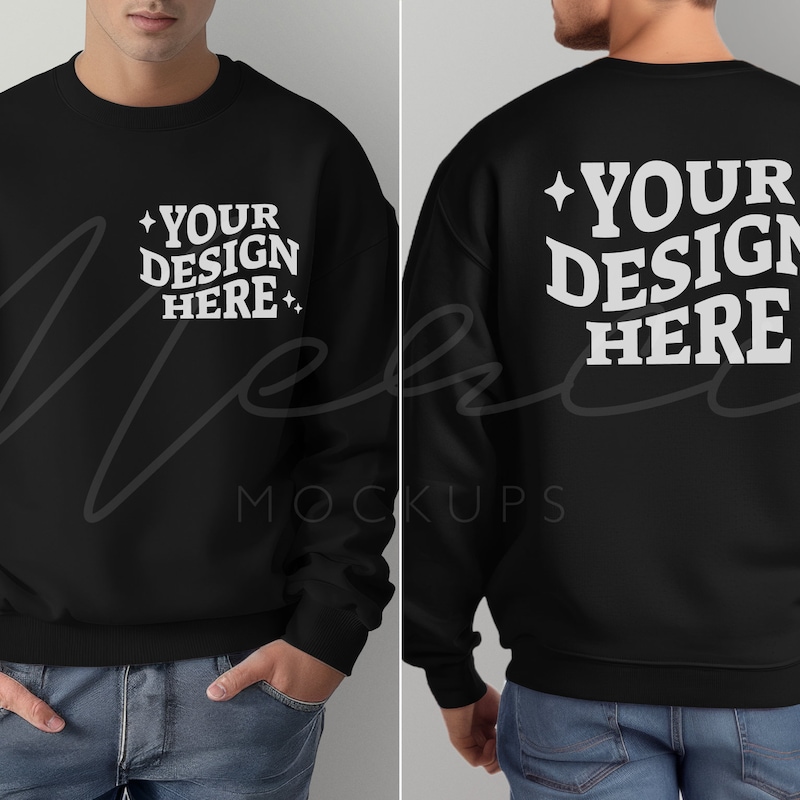 Custom Mock Neck Sweatshirts - Etsy