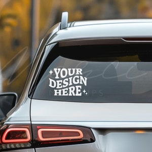 Car Window Mockup, Car Sticker Mock-up, Rear Window Mocks, Car Decal ...