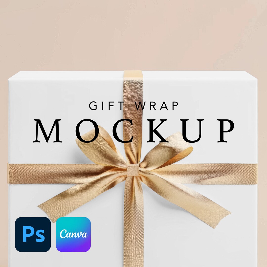 Gift Wrap Paper Mockup, Wrapping Paper Mockup, Minimalist, Clear ...