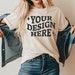 Natural Color T-shirt Mockup, Bella Canvas 3001 Dust Tee Mock-up, Ivory ...