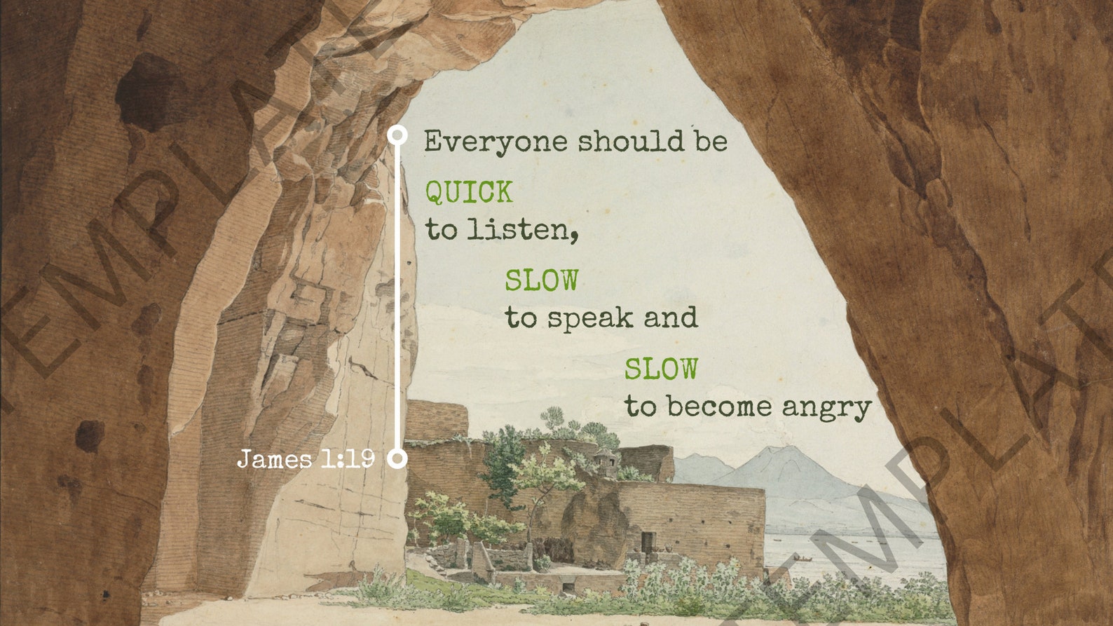 Quick to Listen Slow to Speak Christian Desktop Wallpaper Bible Verse ...
