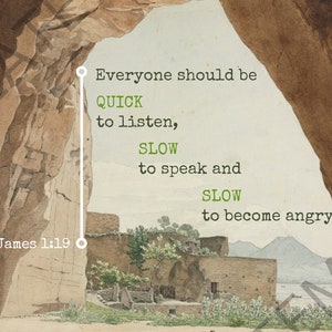Quick to Listen Slow to Speak Christian Desktop Wallpaper Bible Verse ...
