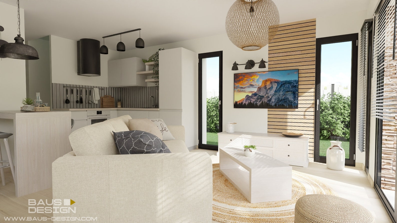 Single Storey House Plan of 65m2: Practical, Comfortable and Aesthetic ...