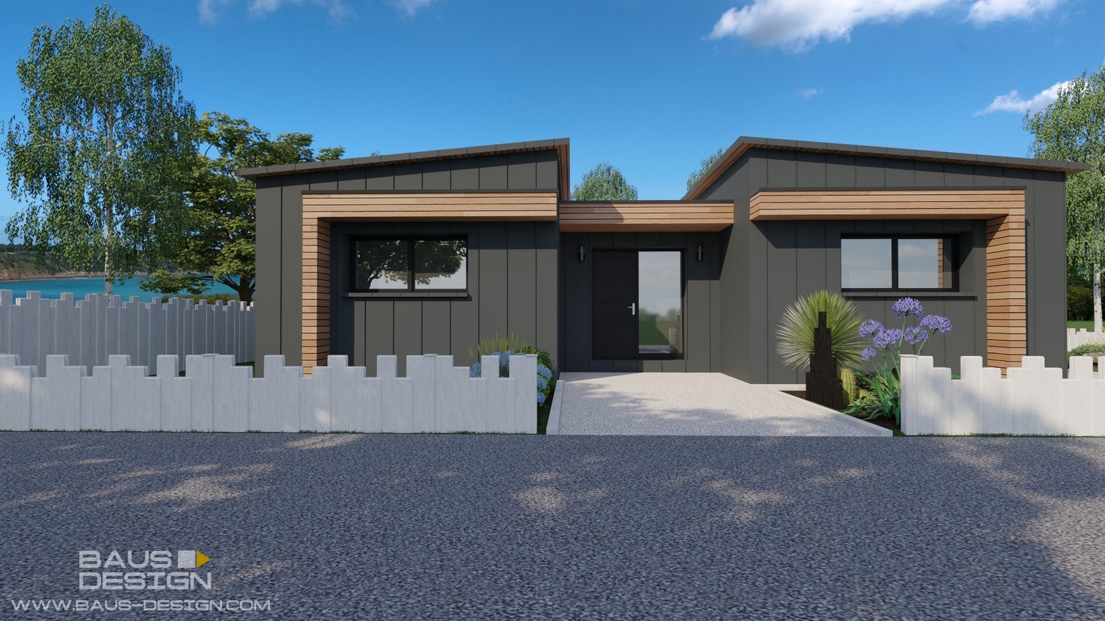 Atypical Single Storey House of 70m2, 2 Bedrooms, Combining Zinc, Wood ...