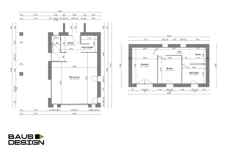 Single Storey House Plan of 65m2: Practical, Comfortable and Aesthetic ...