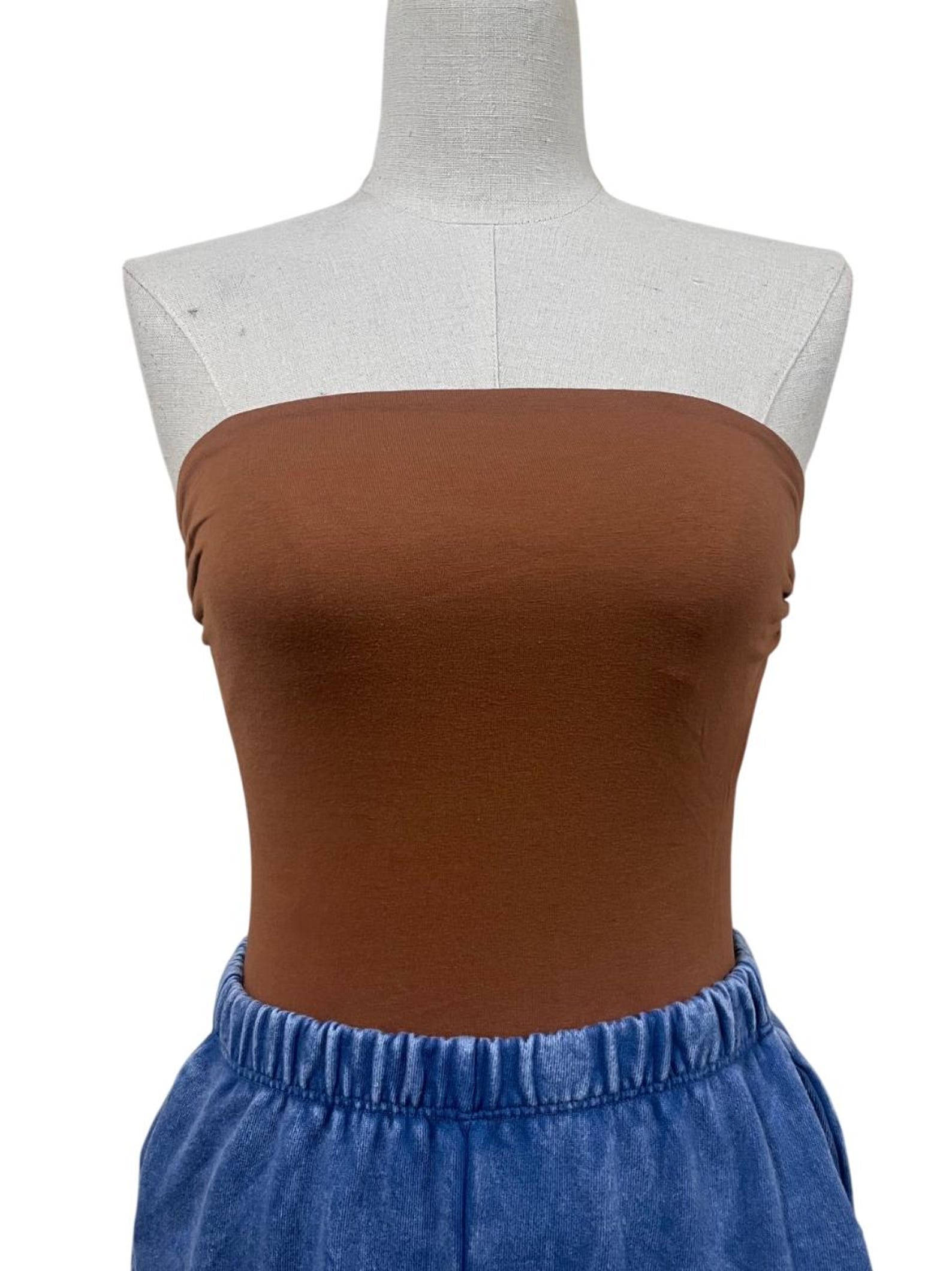 Tube Top / Strapless Tube Top / Long Length Bandeau Bra Top / Fitted ...