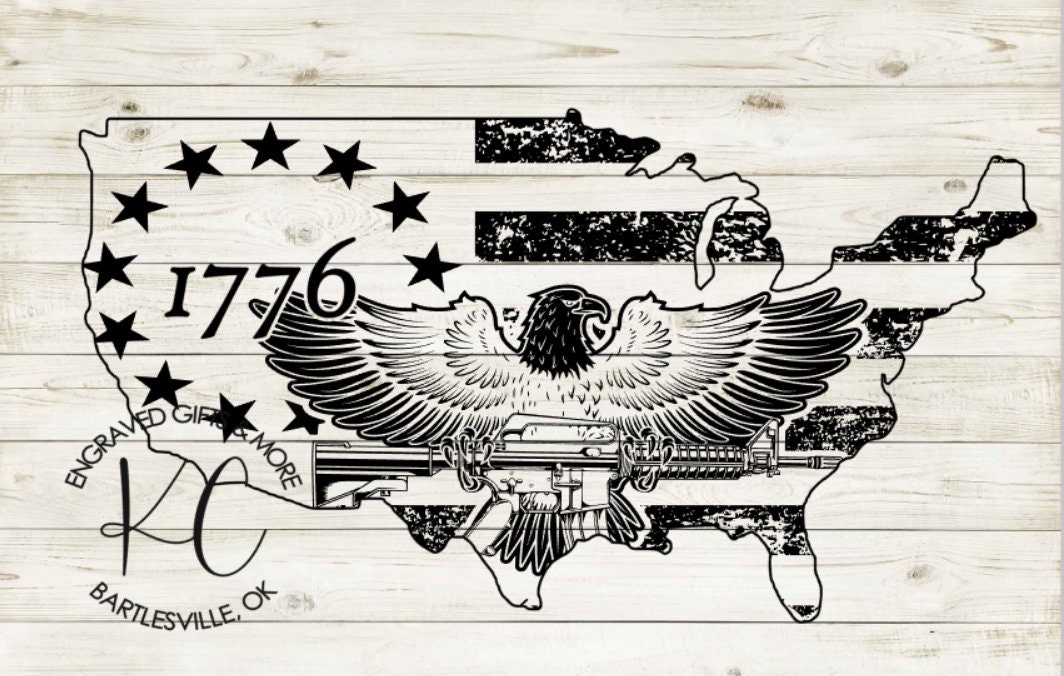 American Flag 1776 SVG - Etsy