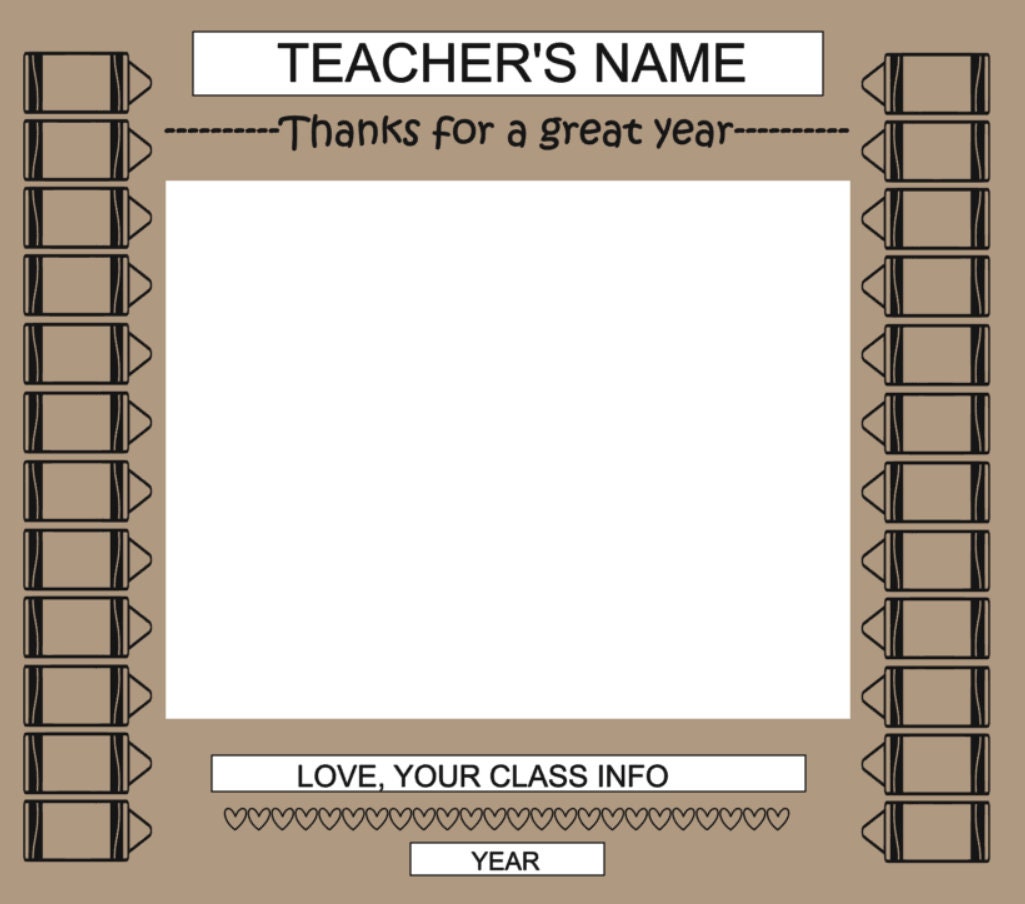 Teacher Picture Frame SVG - Etsy