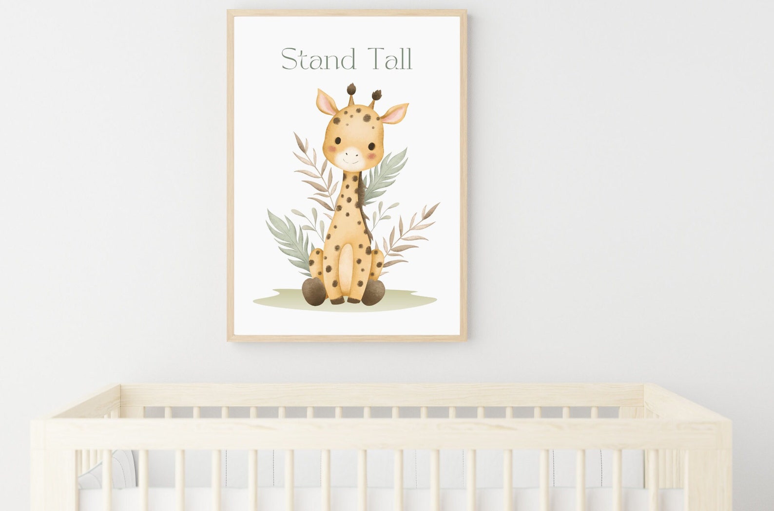 Giraffe Stand Tall Wall Art | Safari Nursery Decor | Words of ...