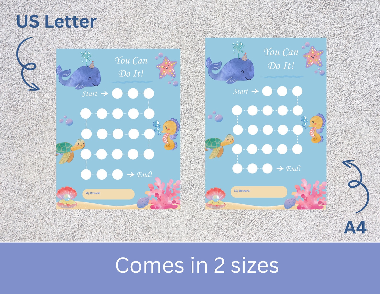 Under the Sea Reward Chart Sticker Chart Behavior Chart Printable ...