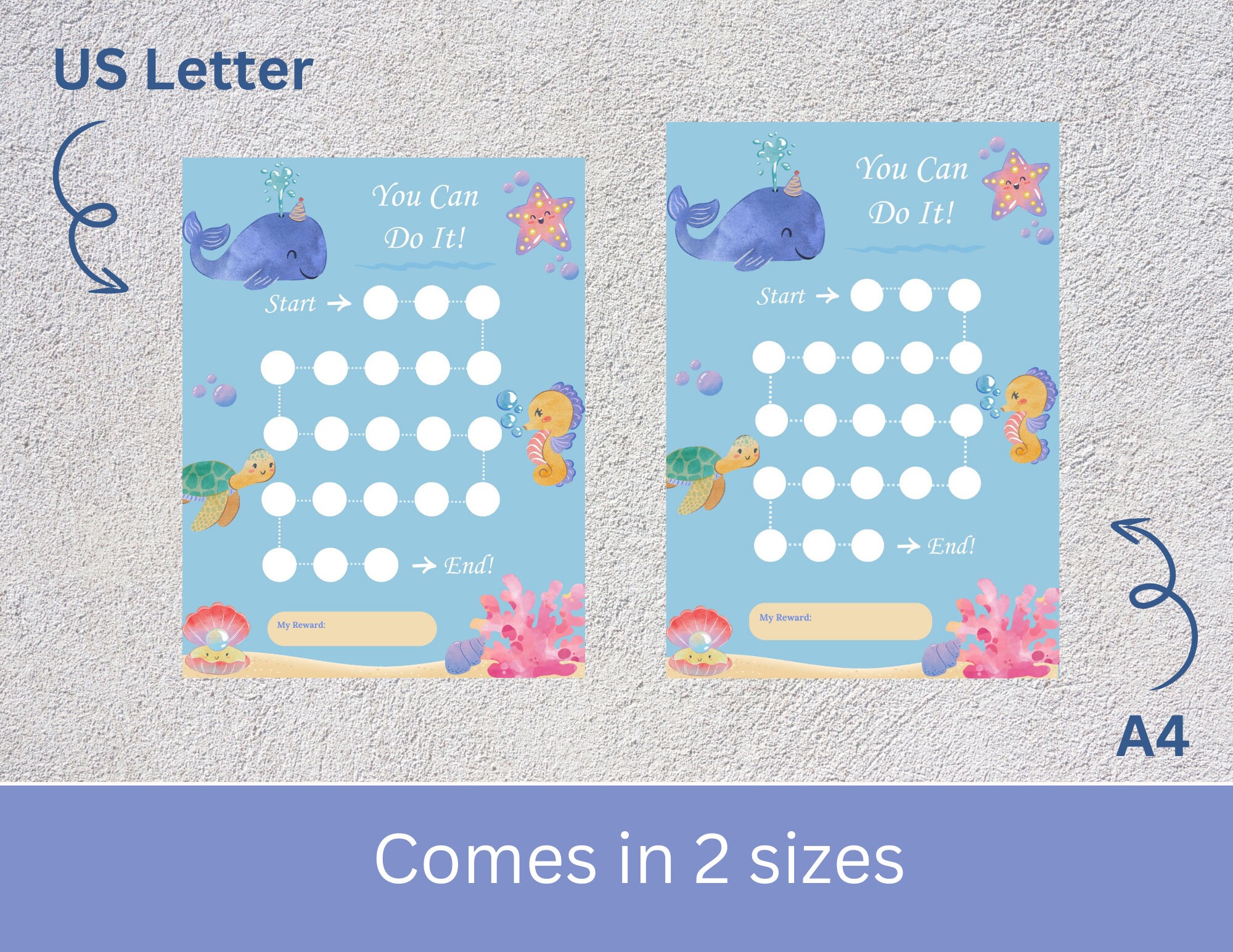 Under the Sea Reward Chart Sticker Chart Behavior Chart Printable ...