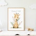 Giraffe Stand Tall Wall Art | Safari Nursery Decor | Words of ...