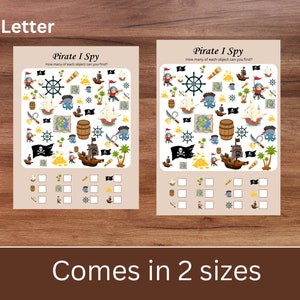 Pirate I Spy Search and Find I Spy for Kids Printable Game Digital ...